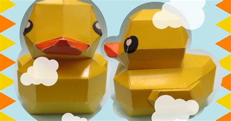 Fun Paper 瘋紙趣啟文的3d紙模型 瘋紙趣米米窩教室diy 黃色小鴨 開始預約報名囉