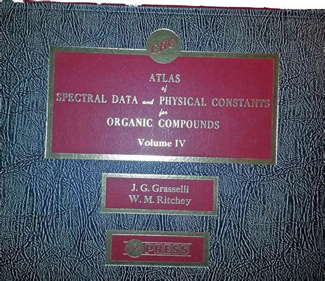 Atlas Of Spectral Data And Physical Constants For 9780878193141 Books Amazonca