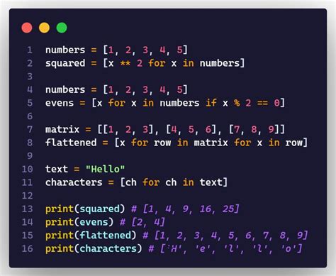 Python Ai Ml Listcomprehensions Codeefficiency Productivityboost