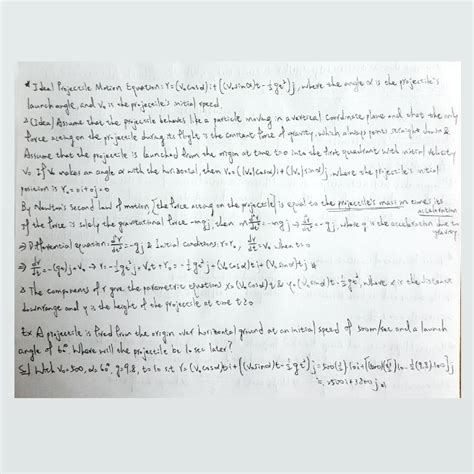 234 Ideal Projectile Motion Equation My Wiki Fandom