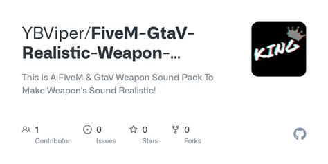 GitHub YBViper FiveM GtaV Realistic Weapon Sound PackK This Is A FiveM GtaV Weapon Sound
