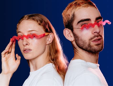 Bentel Brothers Design Red Glasses As Squiggle For Your Face