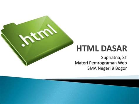 Presentasi Konsep Dasar Html Pptx