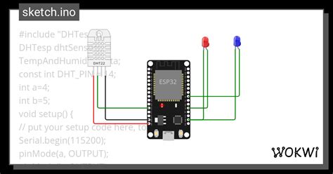 Dht22 Temp And Humidity Wokwi Esp32 Stm32 Arduino Simulator