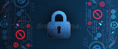 Cyber Security Or Network Protection System Privacy Stock Vector Illustration Of Cyberspace
