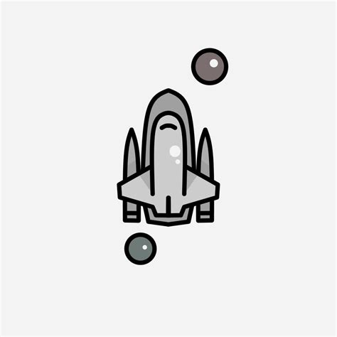Spaceship Icon A Simple Spaceship Design With An Elegant Concept 21690983 Vector Art At Vecteezy