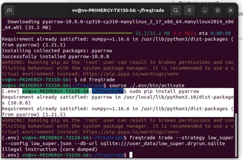 Geting Error Illegal Instruction Core Dumped · Issue 7719 · Freqtradefreqtrade · Github