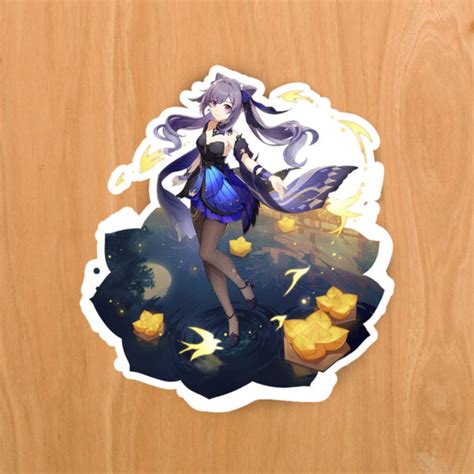 Sticker Grande Keqing Genshin Impact Tienda Rirumé