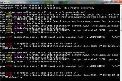 Simor Technology Cara Mengatasi Instal Ulang Node Red Yang Gagal Di Windows