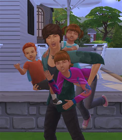 Siblings Ambush Pose You Need Pose Player Teleport Any Sim 4 Poses