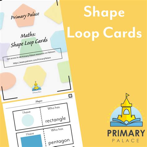 Mash 1st 2nd Class Maths Palace Shape Loop Cards