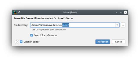 Move Refactoring · Issue 3531 · Intellij Rustintellij Rust · Github