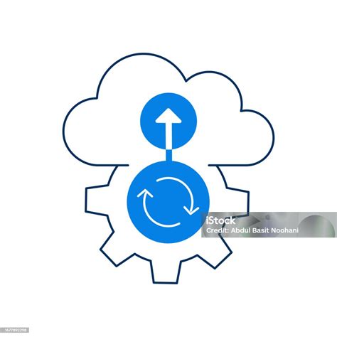 Realtime Data Synchronization Vector Icon Stock Illustration Download