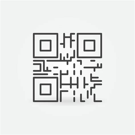 Qr Code Linear Vector Concept Minimal Icon 13093394 Vector Art At Vecteezy