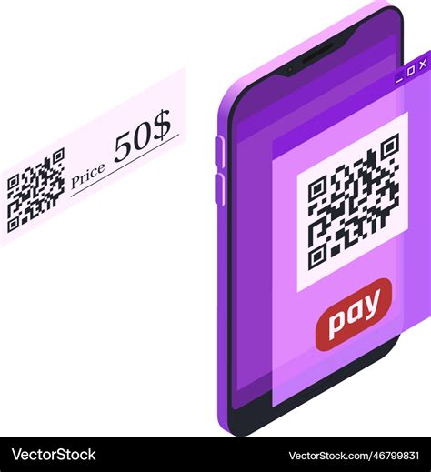 Qr Code Payment Icon Royalty Free Vector Image