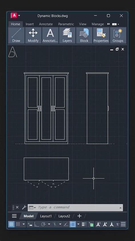 Autocad Dynamic Blocks Autocad Tutorial Architecture Autocad Civilengineering Video