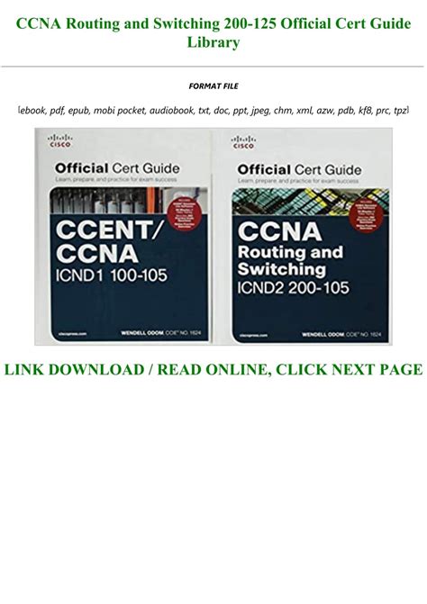 Read Pdf Books Ccna Routing And Switching 200 125 Official Cert Guide Library Full Online