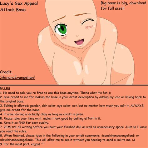 Lucys Sex Appeal Attack Base By Shinanapixelbases On Deviantart