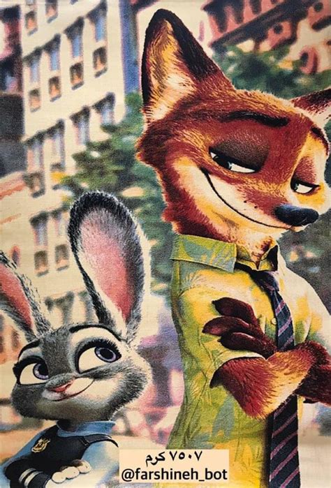 فرش ساوین طرح کودک زوتوپیا 7507 کرم دیجیتال فرش