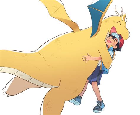 Ash Ketchum And Dragonite Pokemon And 2 More Drawn By Dodododadada