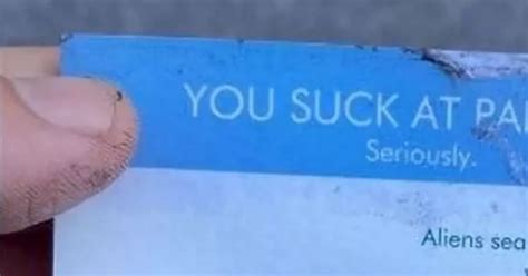 Womans Fury As Passive Aggressive Business Card Is Left On Her Car