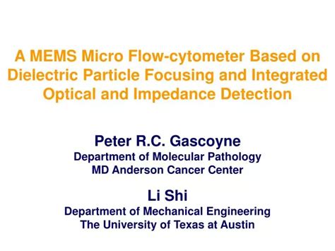 Ppt Flow Cytometry Powerpoint Presentation Free Download Id5454898