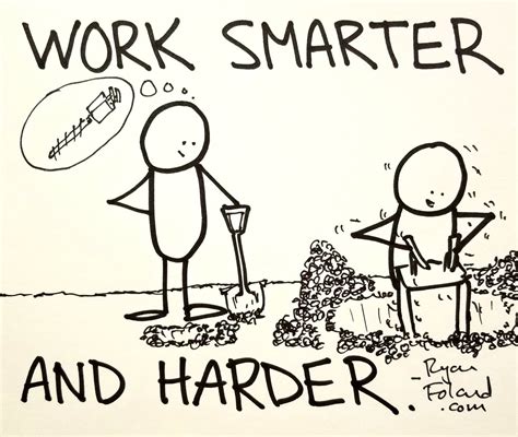 Cartoon Work Smarter Not Harder Work Smarter Not Harder Cloaker