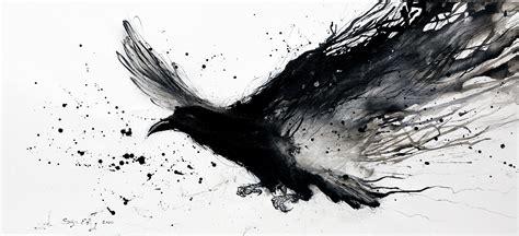 Bird Drawing Gambar Burung Hitam Putih Sketch Style Tattoos Art