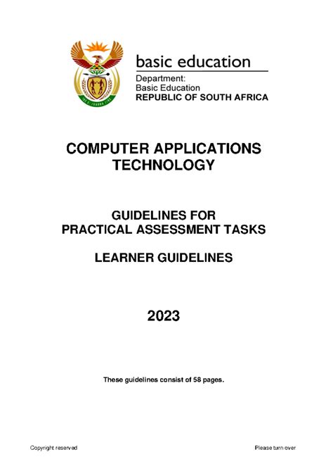 Computer Applications Technology Pat Gr 11 2023 Learner Guidelines Eng Computer Applications