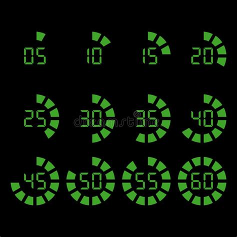 Timer Icons Set Stock Vector Illustration Of Element