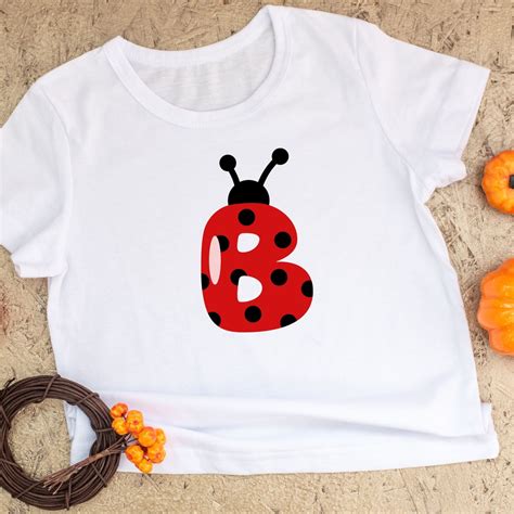 Ladybug Alphabet Svg Dxf Letters Font Numbers Birthday Etsy