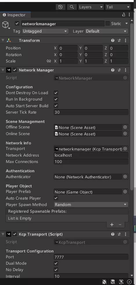 Unity多人联机mirror插件有史以来最全的基础教程（附加报错提示和官方手册修改）unity Mirror教程 Csdn博客