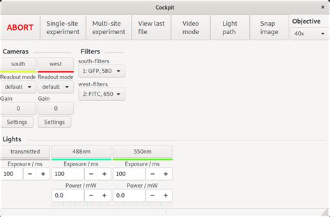 Suggested Simple Gui Updates · Issue 580 · Microscope Cockpitcockpit