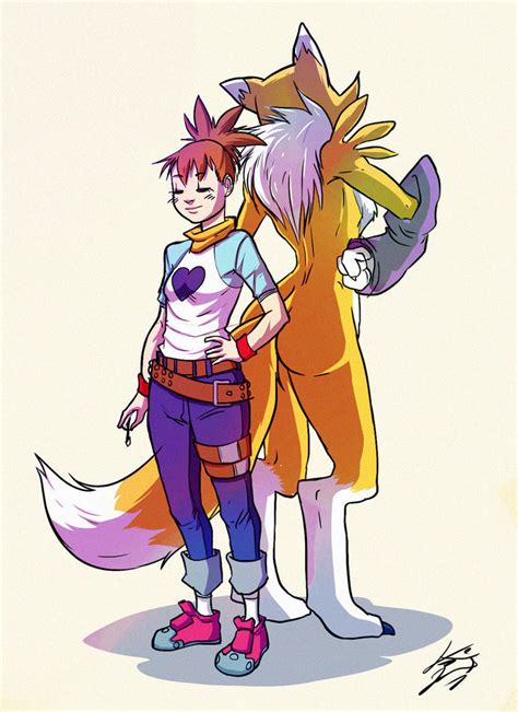 Ruki And Renamon By Keino Evans On Deviantart