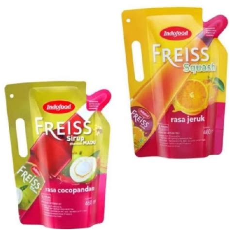 Jual Freiss Indofood Syrup Squash Pouch 460ml Expired Agt 2025 Shopee