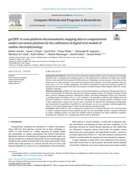 Pyceps A Cross Platform Electroanatomic Mapping Data To Computational Model Pdf