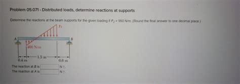 Solved Problem 05071 Distributed Loads Determine