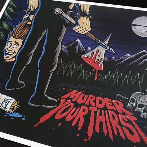 Liquid Death Camp Thirst Poster