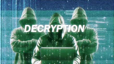 Decryption On Hack Screen And Data Matrix Simulation With Futuristic