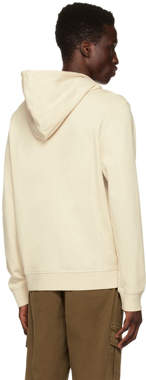 Boss Beige Patch Hoodie Boss