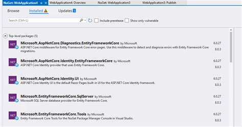C Vs Community 2022 Cannot Install Dotnet Ef When I Try To Publish Stack Overflow