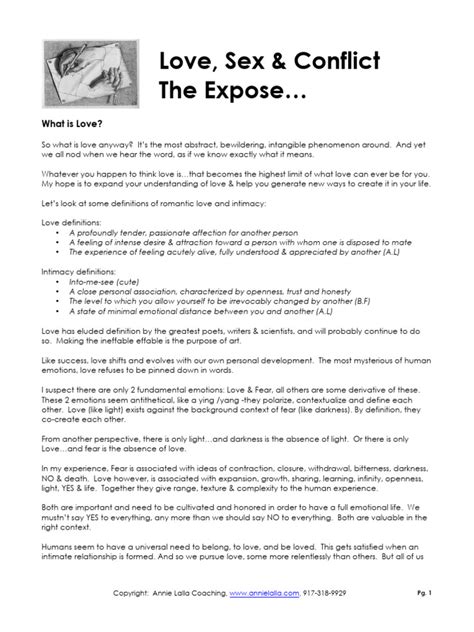 Love Sex Conflict By Annie Lalla Pdf Love Sex Conflict By Annie Lalla Pdf