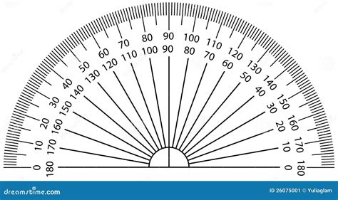 Protractor Stock Vector Illustration Of Draw Centimeter 26075001