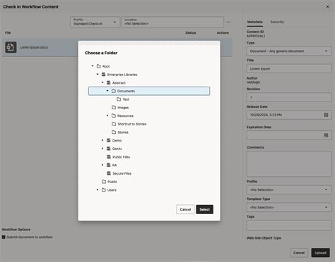 Using The Redwood User Interface Of Oracle Webcenter Content 12c 12 2 1 4 On Oci Marketplace