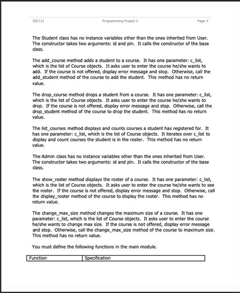 Csc121 Programming Project 2 Page 2 Project