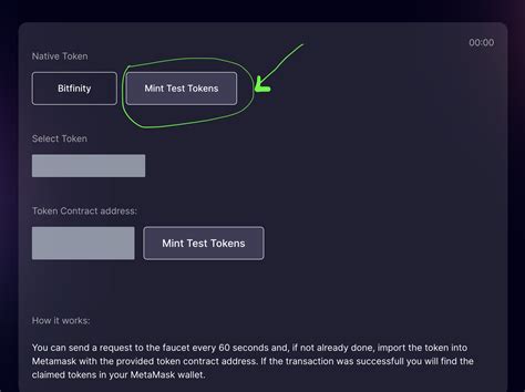testnet tokens bitfinity documentation