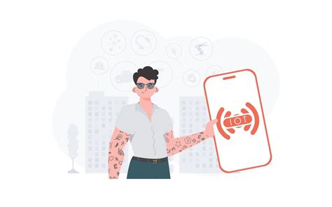Internet Of Things And Automation Concept A Man Holds A Phone With The Iot Logo In His Hands