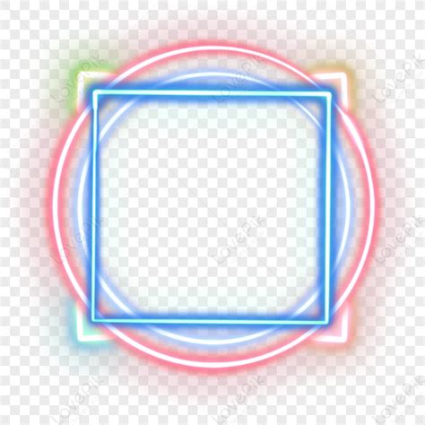 Ding Dong Ding Neon Light Effect Bordergeometric Bordereffects Png Picture And Clipart Image