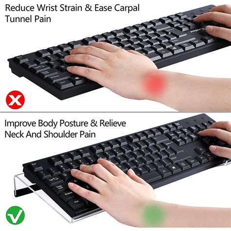 Acrylic Keyboard Holder Acrylic Tilted Computer Ke Grandado
