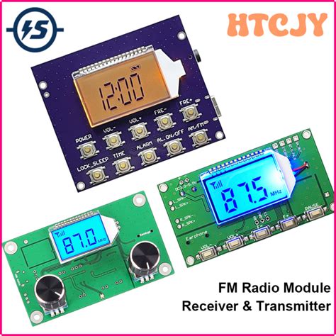 Htcjy Diy Wireless Fm Radio Receiver Module 87 0mhz 108 0mhz Frequency Modulation Digital Radio